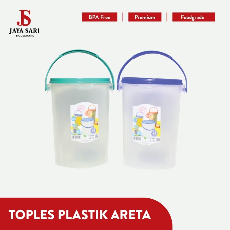 Jual Toples plastik areta 0155 green leaf 6liter / Tempat penyimpanan ...