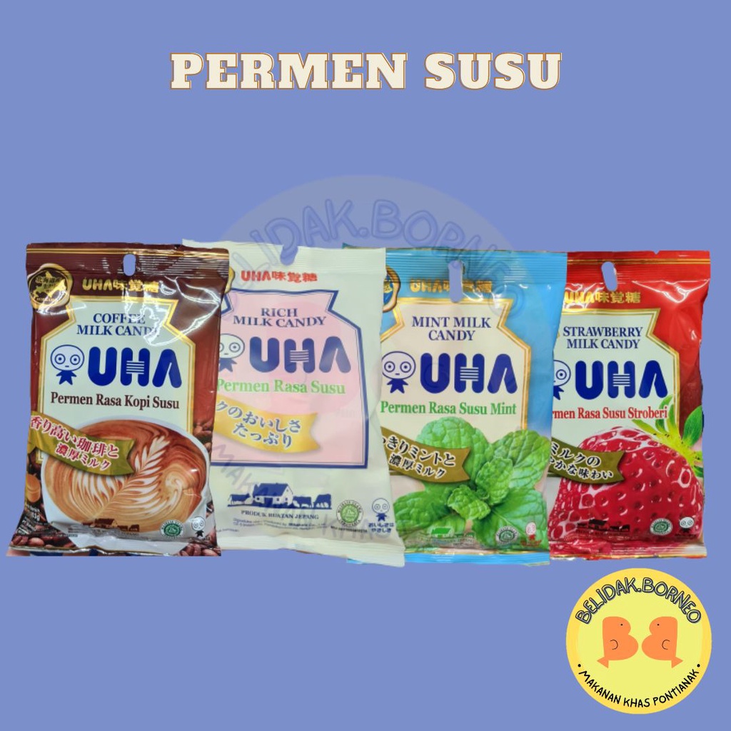 Jual Permen Susu UHA 103 gr 4 rasa | Shopee Indonesia