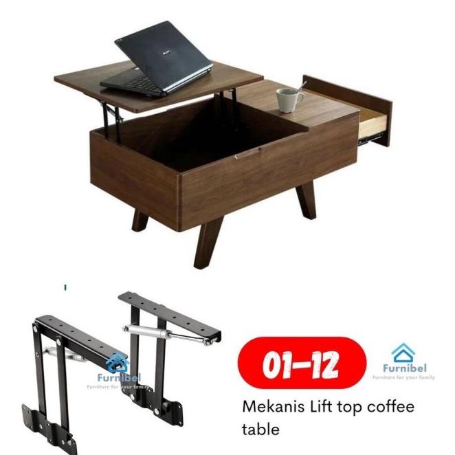 Jual Lift Top Coffee Table Mechanism 01-12, Mekanis Meja Cafe, Mekanis ...