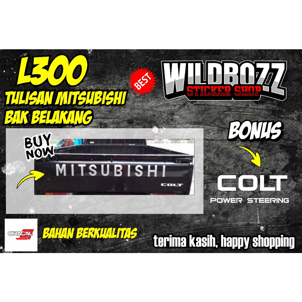 Jual sticker MITSUBISHI L300 UNTUK bak belakang (mitsubishi l300 ...