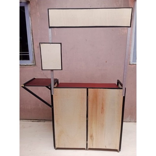 Jual BOOTH PORTABLE / GEROBAK LIPAT / MEJA LIPAT ( P 132cm x L 47cm x T ...
