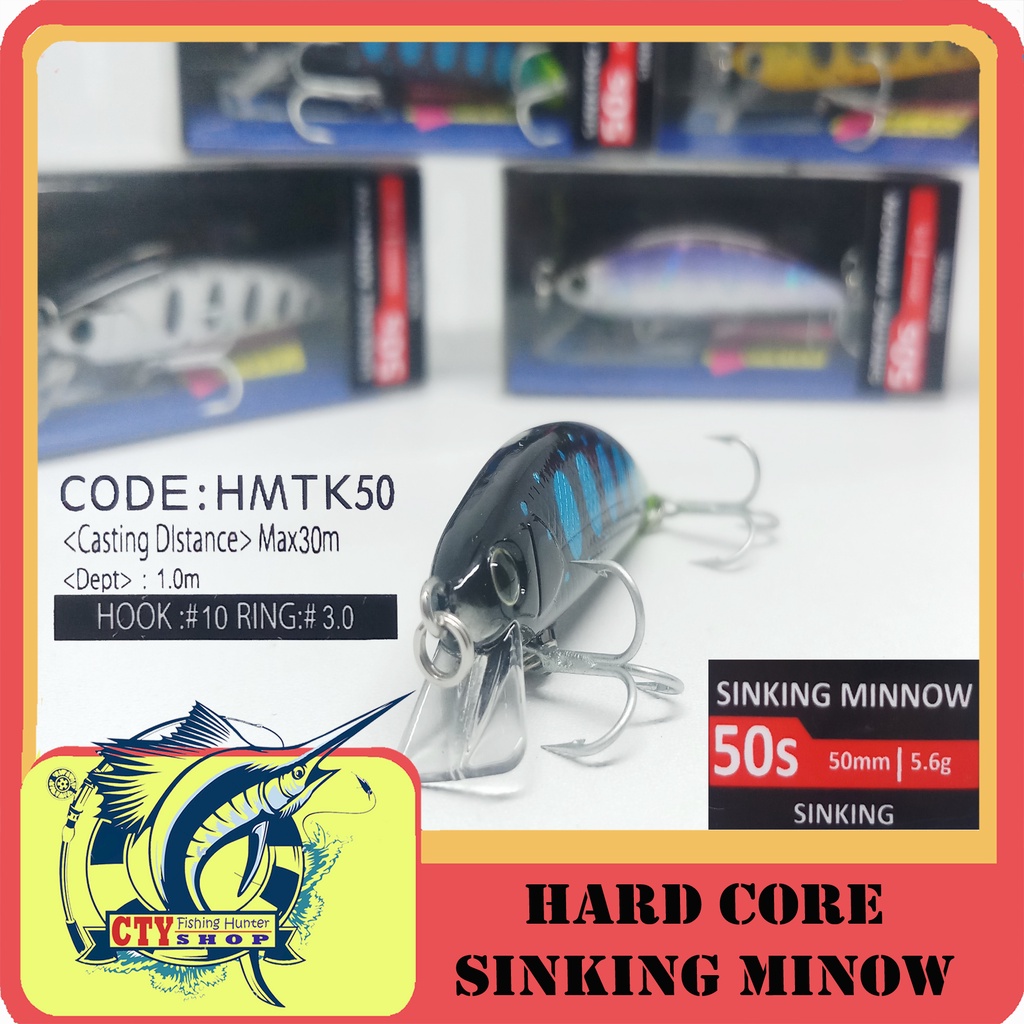 Jual HARDCORE 50mm-5,5Gram SPECIAL SINKING MINNOW ULTRA LIGHT | Shopee Indonesia