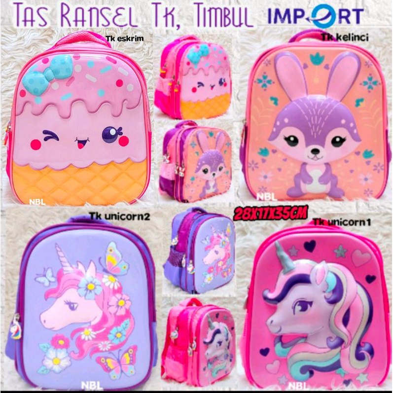 Jual Tas Ransel TK Tas Sekolah Anak Perempuan size28x17x35cm | Shopee ...