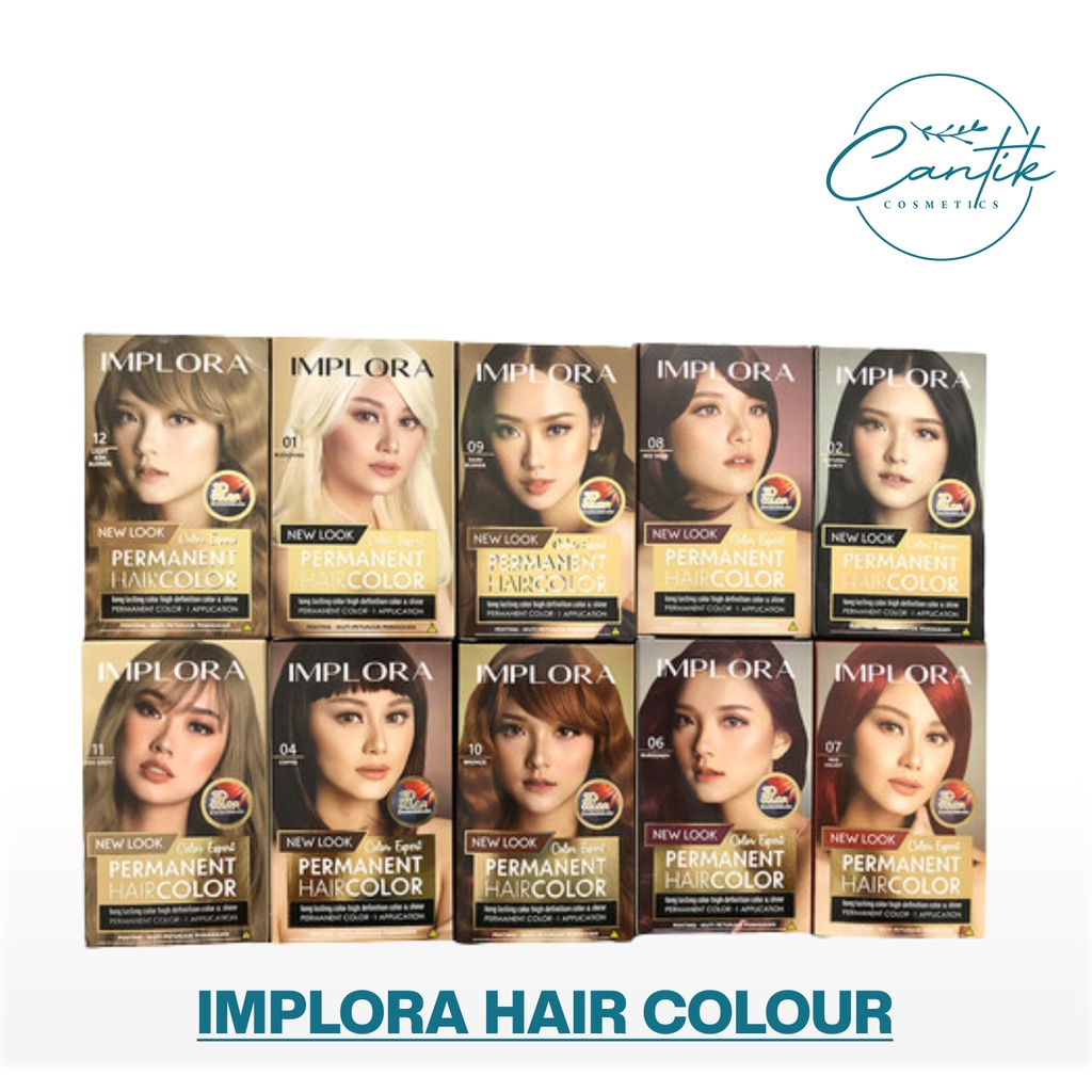 Jual IMPLORA PERMANENT HAIR COLOUR-1-15 (GROSIR) | Shopee Indonesia