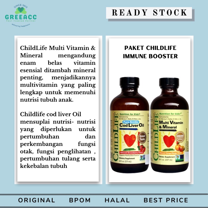 Jual Childlife Multivitamin + Cod Liver Oil (Paket Immune Booster ...