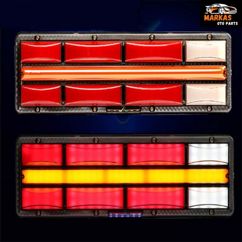 Jual Lampu Led Stop Lamp Truck 24Volt 46cm Model 899L Lampu Rem Belakang Sein Running Truk ...