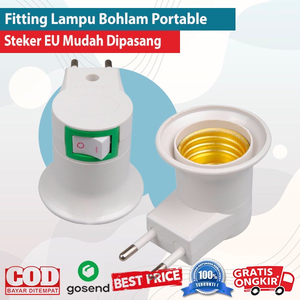 Jual Fitting E27 Lampu Bohlam - Dudukan Lampu Dengan Colokan | Shopee ...