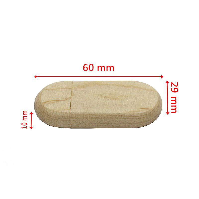 Jual Flashdisk kayu oval 8gb, 16gb 32gb free grafir logo | Shopee Indonesia