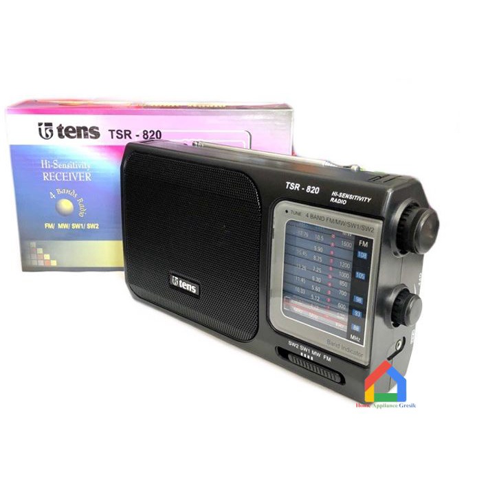 Jual Radio Tens TSR 820FM AM SW 4 Band / Tens Radio TSR820 FM AM SW ...