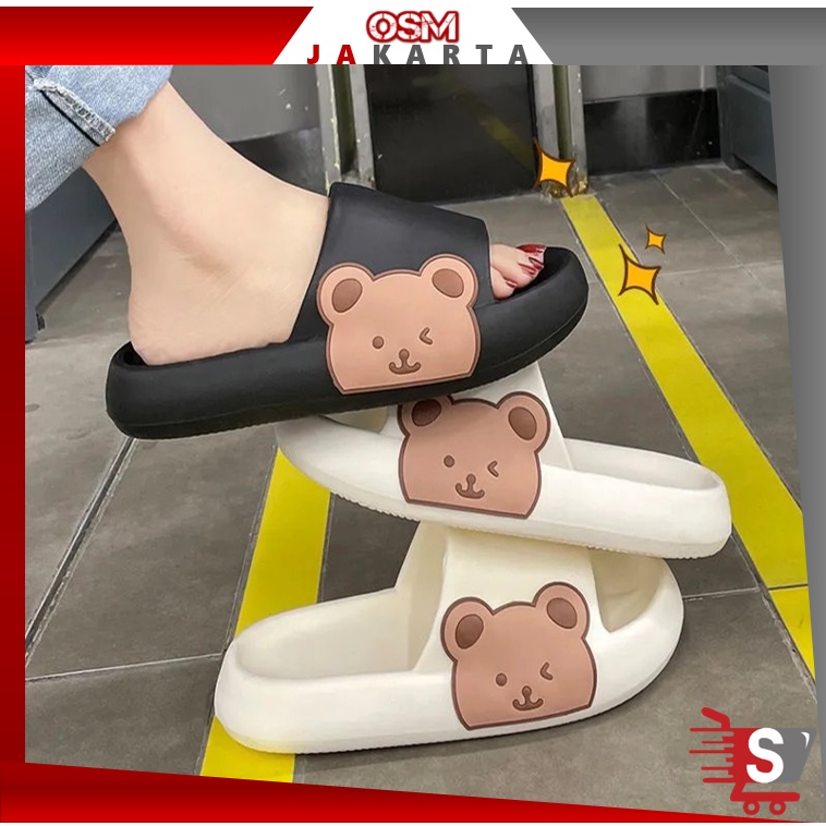 Jual OSM JKT S5593 Sandal Bear / Sandal Slop Bear Anti Slip / Sendal ...