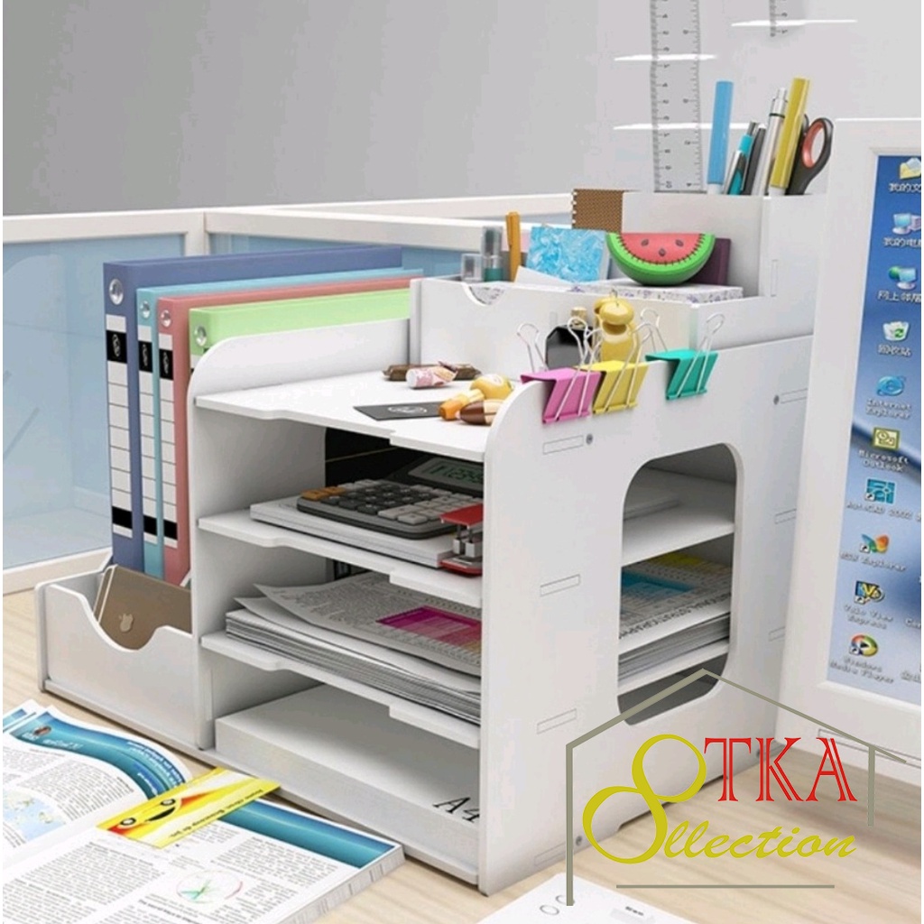 Jual Rak Buku Arsip Dokumen Tempat Pulpen Alat Tulis Kantor Binder ...