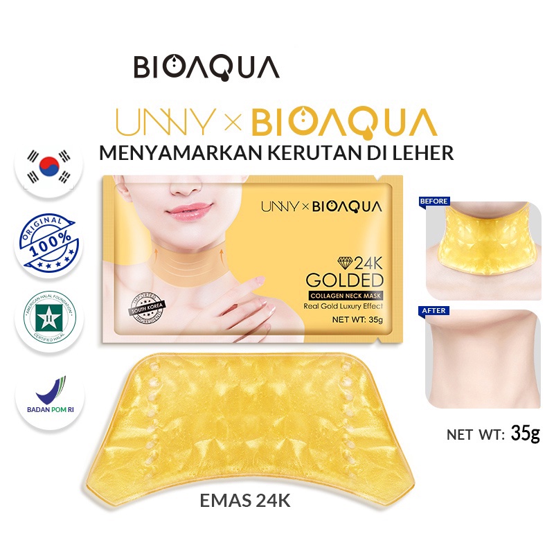 Jual BELIA BIOAQUA Masker | Lip Mask | Eye Mask 24K Forehead Mask ...
