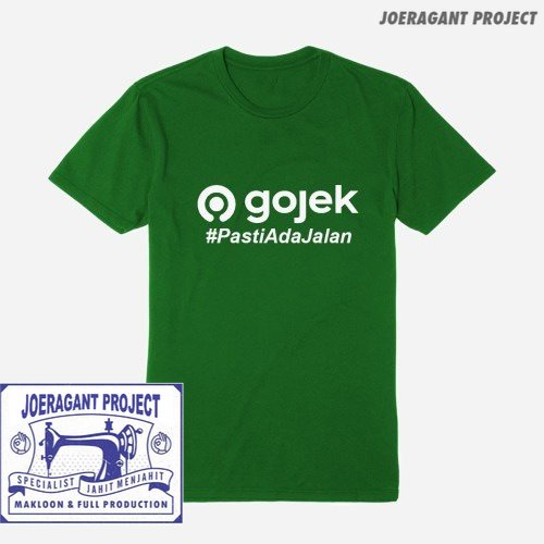 Jual Kaos Tshirt Baju Obral Murah Combed 30S Distro Gojek polos custom ...
