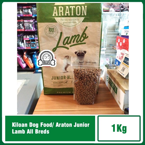 Jual Kiloan Dog Food/ Araton Junior Lamb All Breds 1kg | Shopee Indonesia