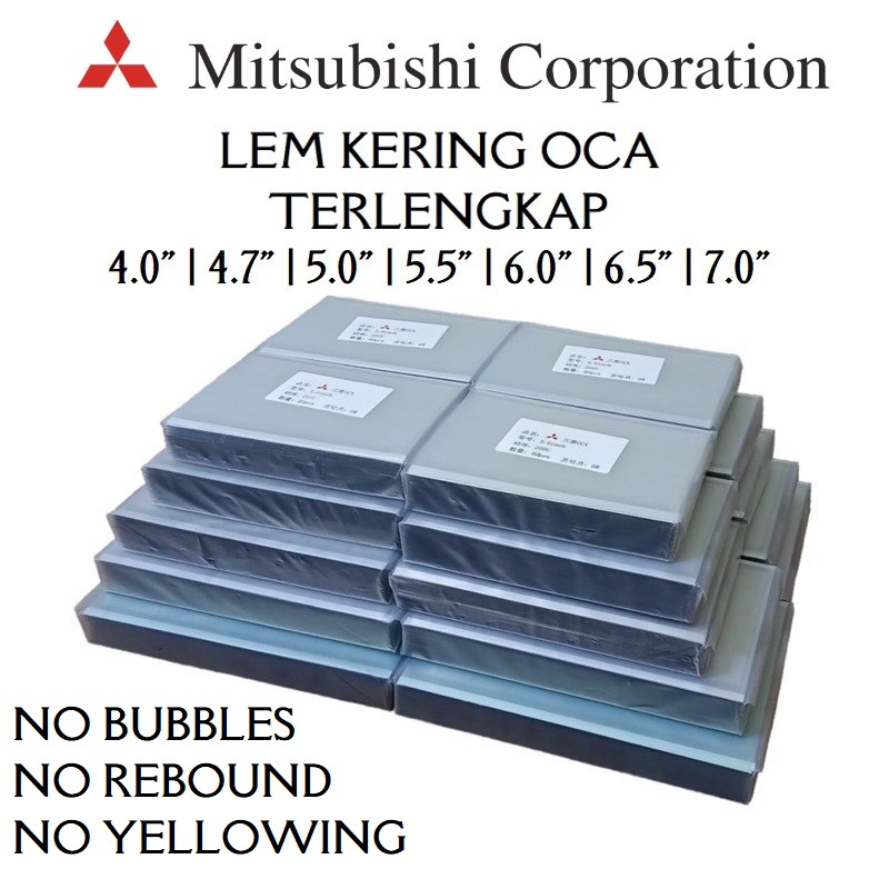 Jual LEM OCA KERING LEMBARAN ADHESIVE UNIVERSAL LCD HANDPHONE HP ...