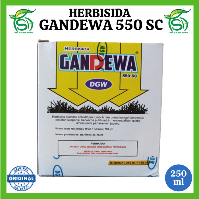 Jual Herbisida Gandewa 550SC 250 ml - Obat Rumput/Gulma pada Tanaman ...