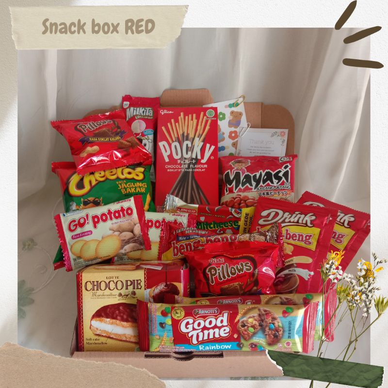 Jual 𝑮𝑰𝑭𝑻 𝑩𝑶𝑿 𝑺𝑵𝑨𝑪𝑲/SNACK BOX RED EDITION/KADO ULTAH ANNIVERSARY WISUDA ...