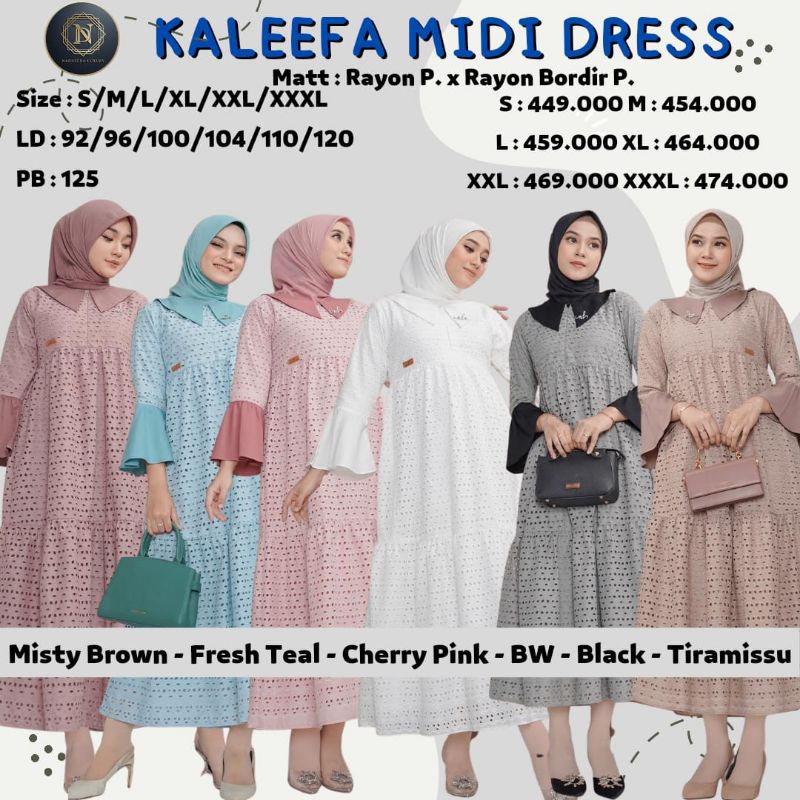Jual KALEEFA MIDI Nadheera Luxury (READY STOK) | Shopee Indonesia