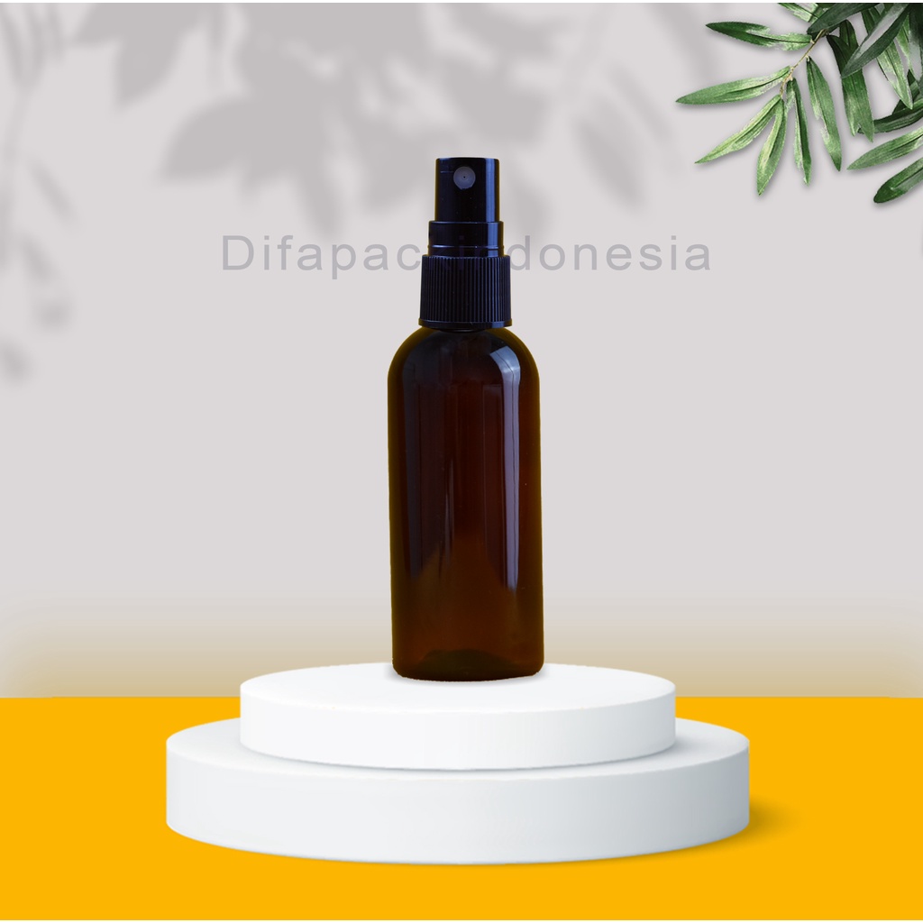 Jual Botol pet 60ml spray hitam body coklat amber - | Shopee Indonesia