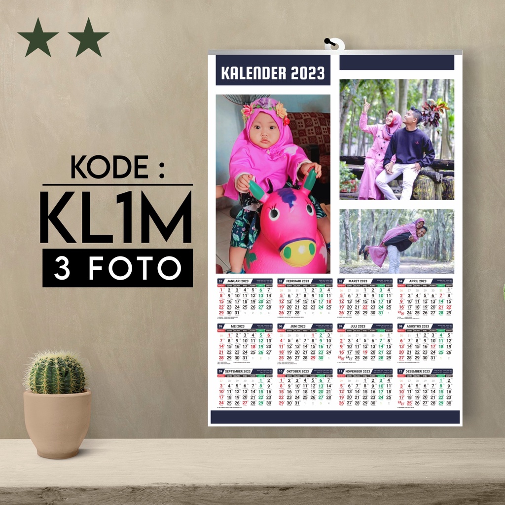 Jual KALENDER CUSTOM ISI 1 LEMBAR | KALENDER DINDING CUSTOM | KALENDER ...