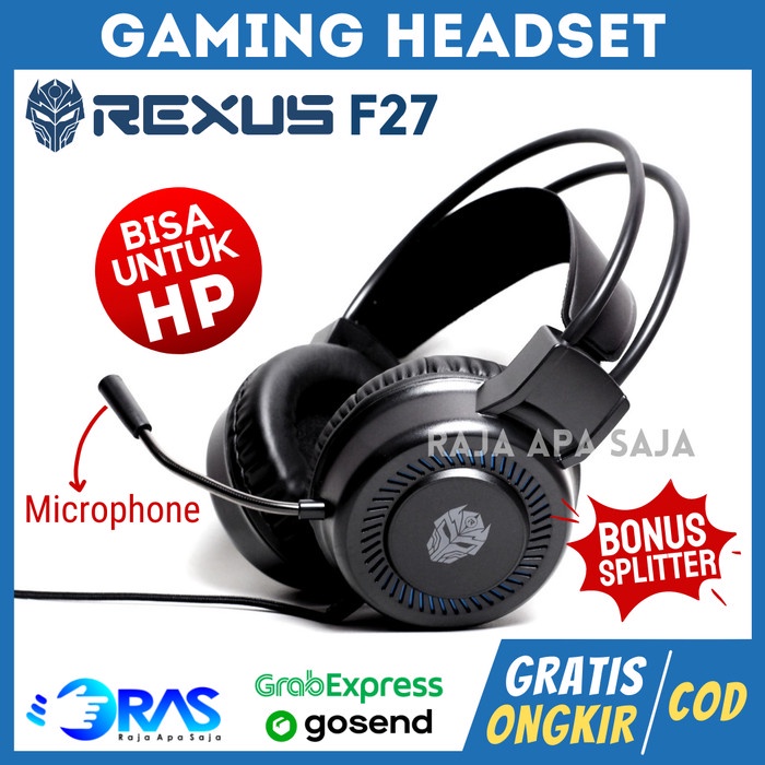 Jual Eklusif Headphone Gaming Rexus Di Hp Headset Hedset Henset ...