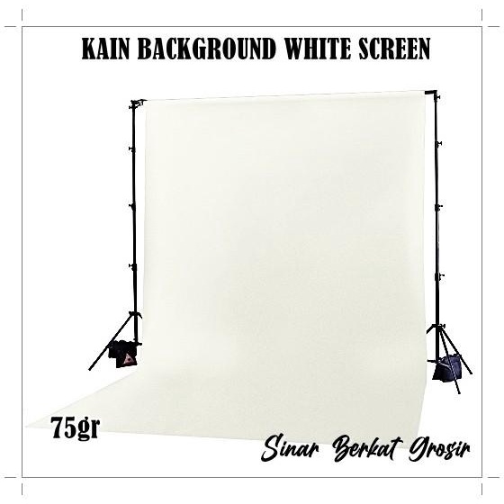 Jual Backdrop Kain Background Putih / Kain Dekorasi Backdrop / Spunbond ...