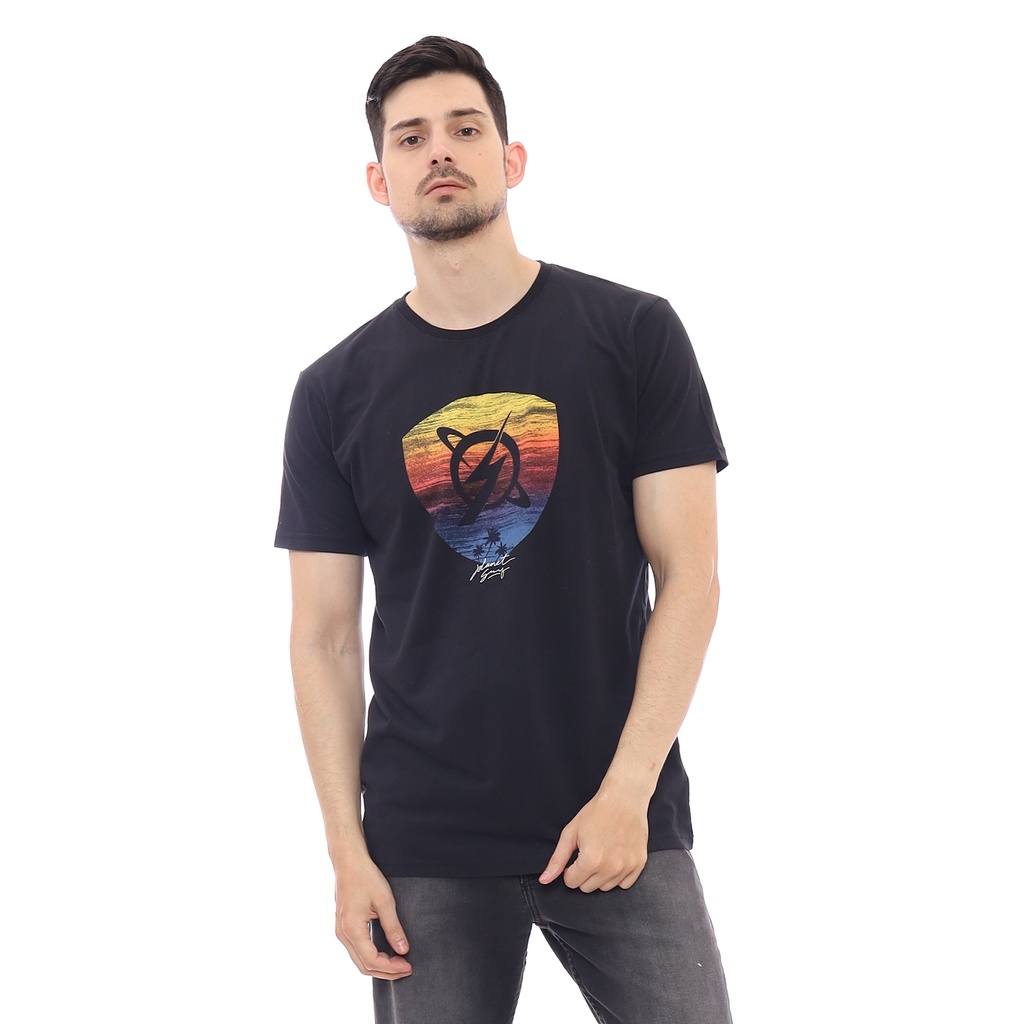 Jual Planet Surf Clothing Kaos Lengan Pendek Pria Hitam Sunset Eve 191B ...