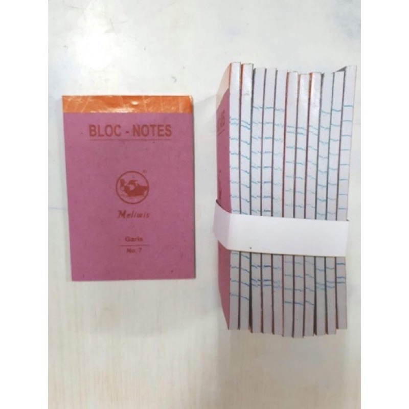 Jual Buku bloc notes mini GARIS dan POLOS / catatan kecil no 7 | Shopee ...
