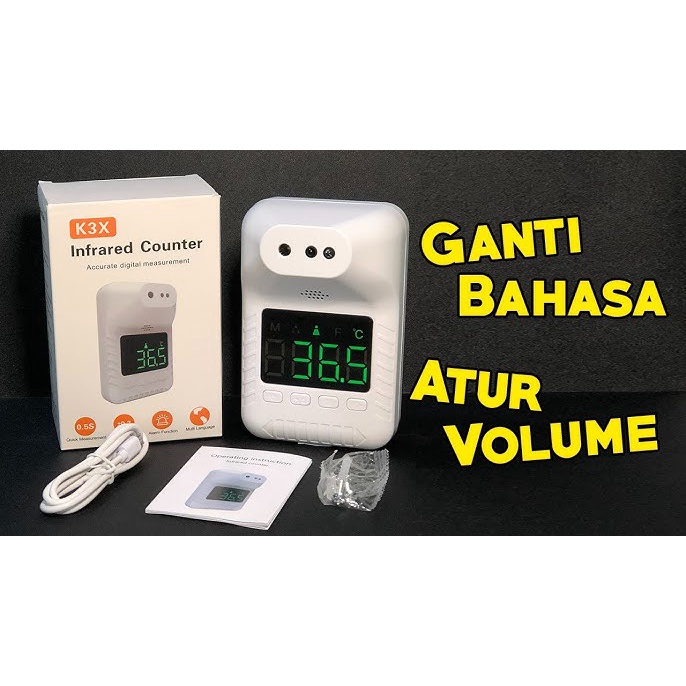 Jual K3X Infrared Counter Wall Thermometer Non-Kontak | Shopee Indonesia
