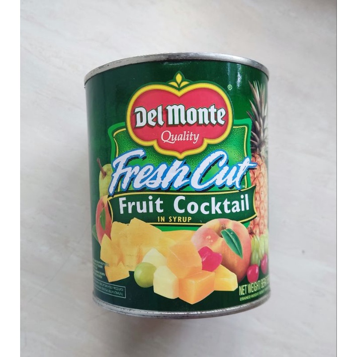 Jual surabaya del monte fruit cocktail in syrup buah kaleng | Shopee ...