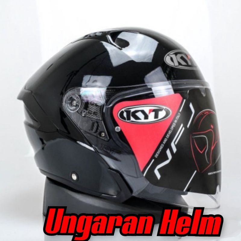 Jual Helm KYT NFJ Black Glossy Hitam Metalik (ongkir termurah ...