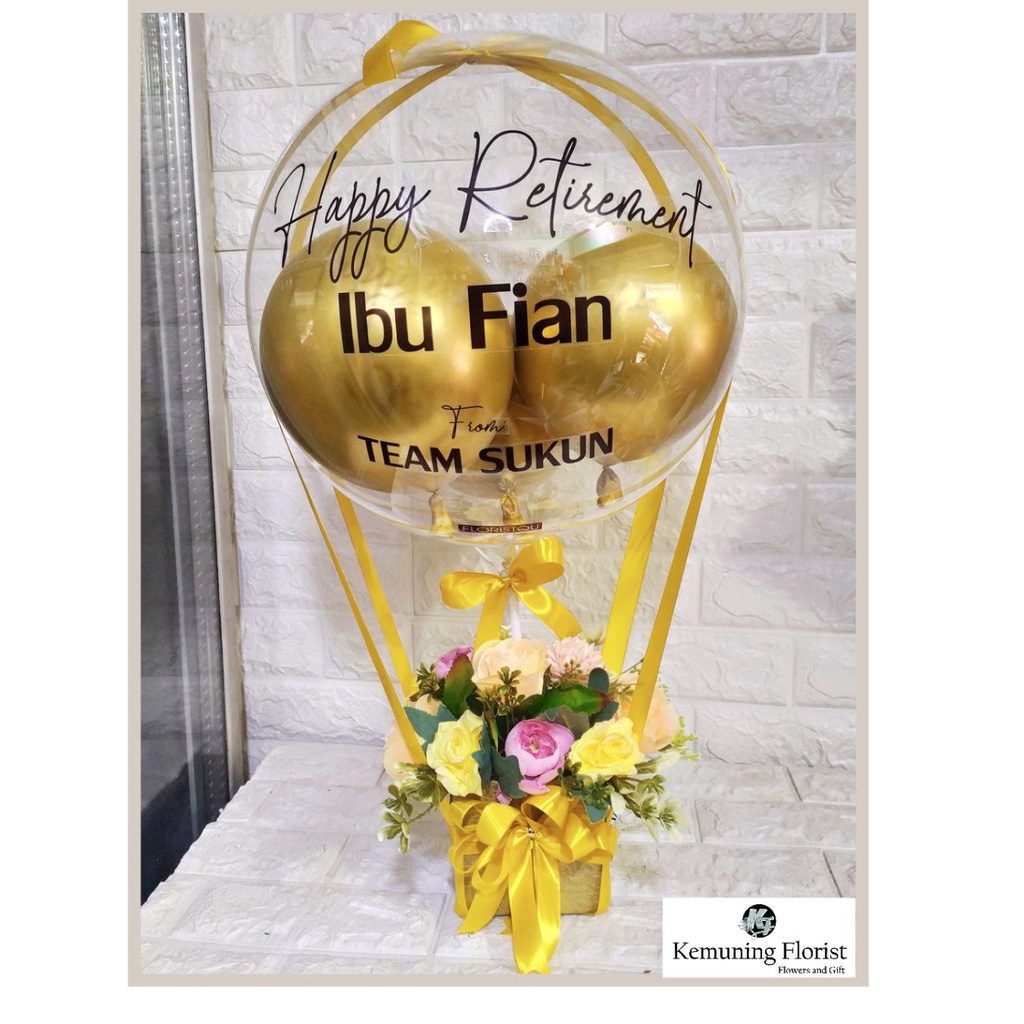 Jual (kode 43) bloom box bunga artificial/ bunga balon/ buket bunga ...