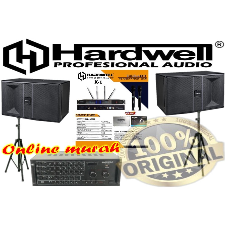 Jual paket sound system hardwell 10" rv3000 famous 10 original hardwell ...
