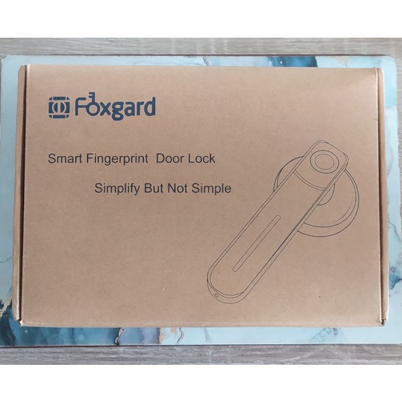Jual Foxgard fingerprint door lock kunci pintu digital otomatis handle ...