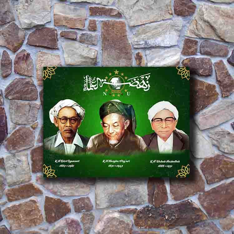 Jual Kyai Pendiri NU Poster - Nahdlatul Ulama Poster Kayu - Hiasan ...