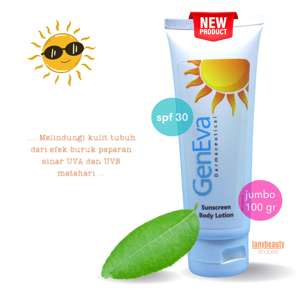 Jual GENEVA Sunscreen Body Lotion Krim tabir surya untuk badan link ...