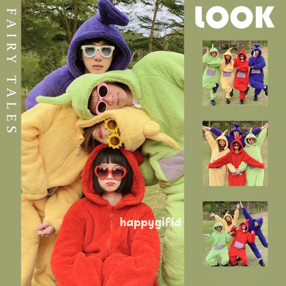 Jual TELETUBBIES DIPSY LALA POO PO ONESIE BAJU TIDUR KOSTUM DASTER ...