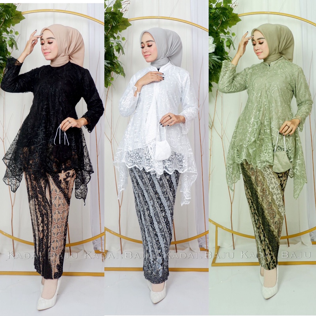 Jual Kebaya busui friendly krah shanghai kebaya modern kebaya brukat ...