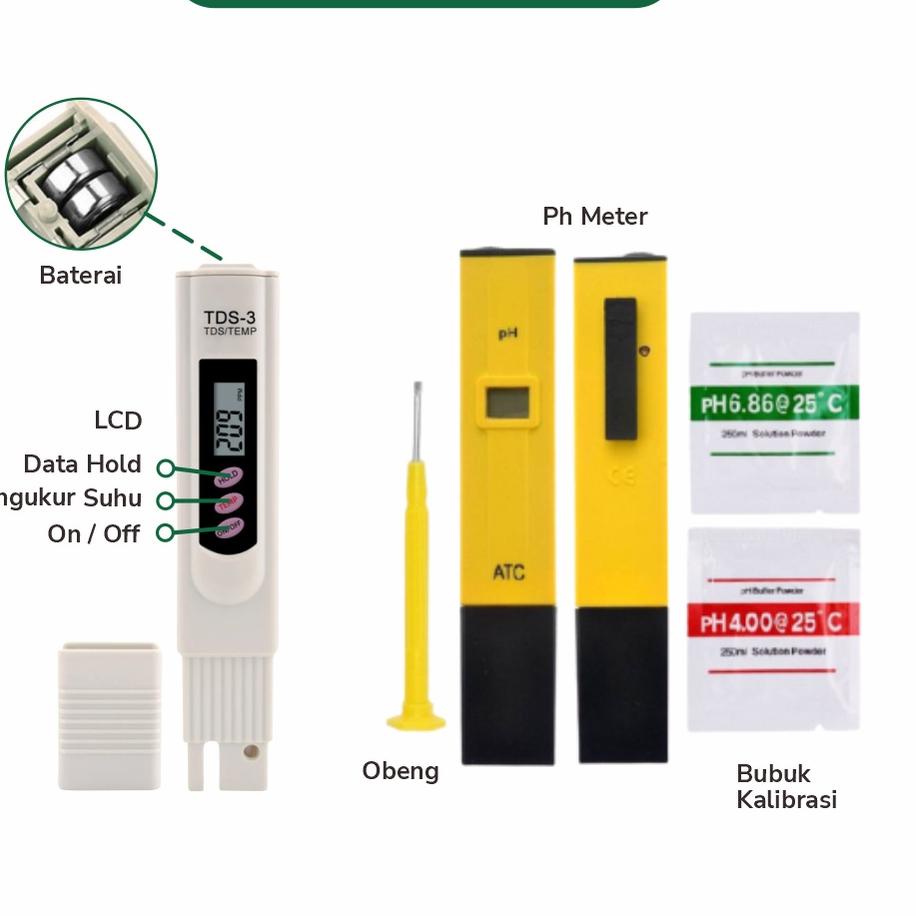 Jual Harga Spesial INFARM - Paket Alat Ukur pH Meter + TDS Meter ...