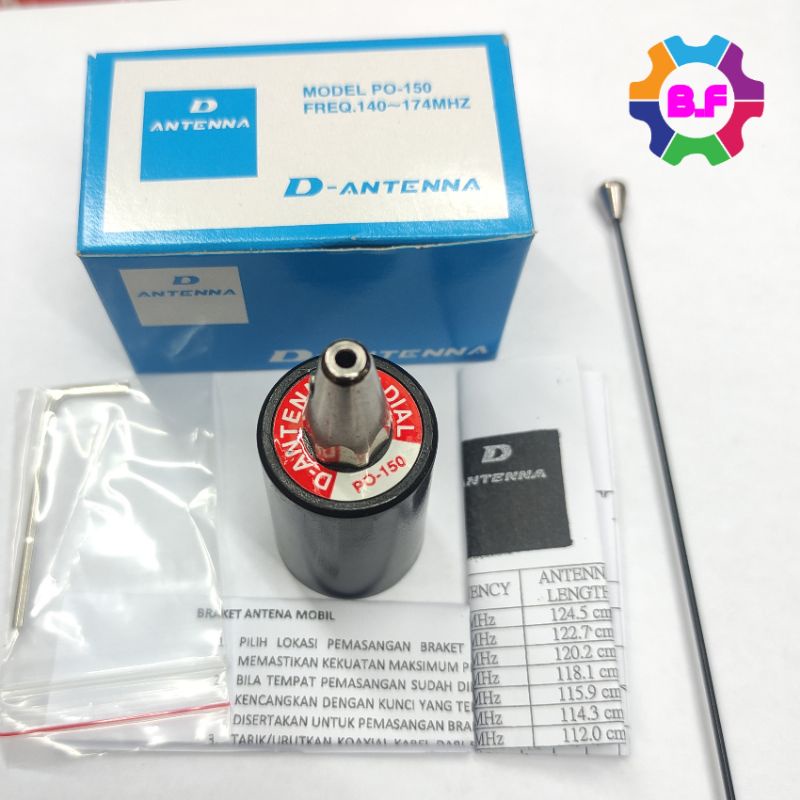Jual ANTENA LARSEN PO-150 VHF ANTENA RADIO MOBIL LARSEN PO 150 HITAM PAKING PERALON | Shopee ...
