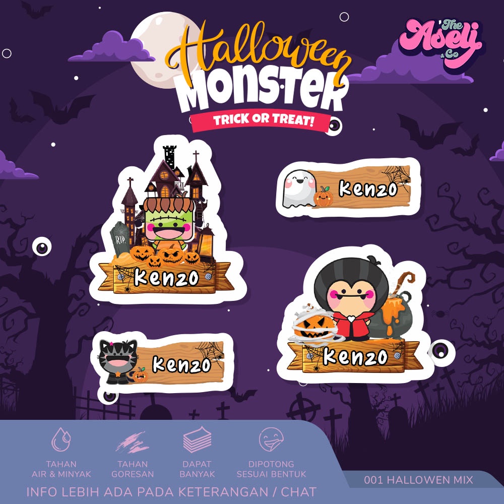 Jual Stiker nama anak custom waterproof | Shopee Indonesia