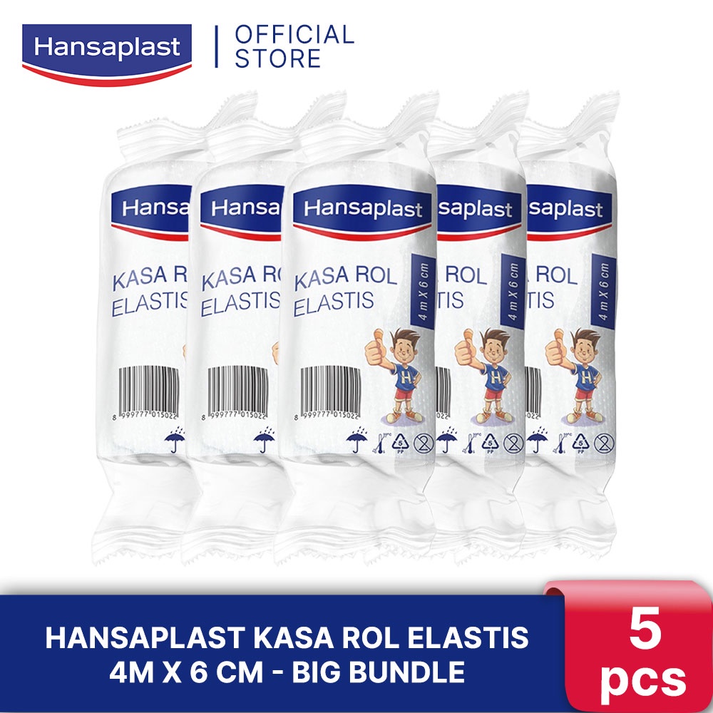 Jual HANSAPLAST Perban Steril Kasa Roll Elastis isi 1 P3K Kain Kasa ...