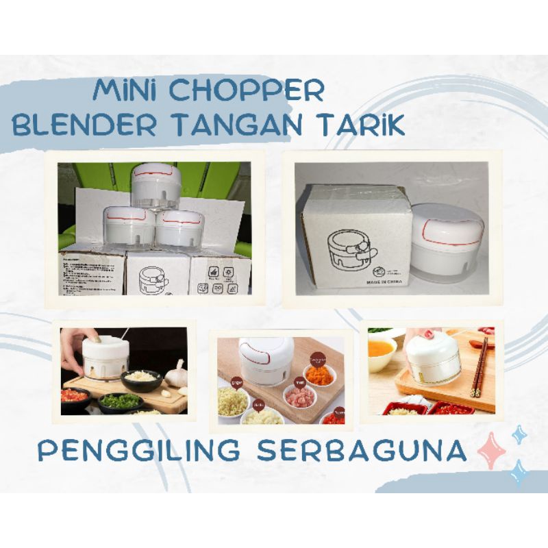 Jual Blender Tangan Tarik/ Mini Copper/ Alat Pencacah Bumbu Dapur ...