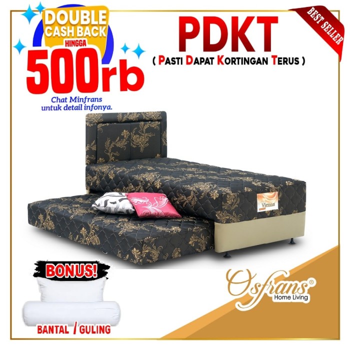 Jual Rangka Ranjang Musterring 2 In 1 Vienna - 90 X 200 - Fullset Mh6 ...
