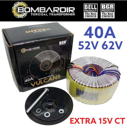 Jual Trafo Vulcans Donut 40A 62V - 52V CT Bombardir Travo Toroid 40 A ...