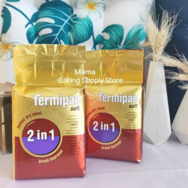 Jual Official Shop--FERMIPAN SOFT 2 IN 1 500 gr Ragi Instant Dry Yeast ...