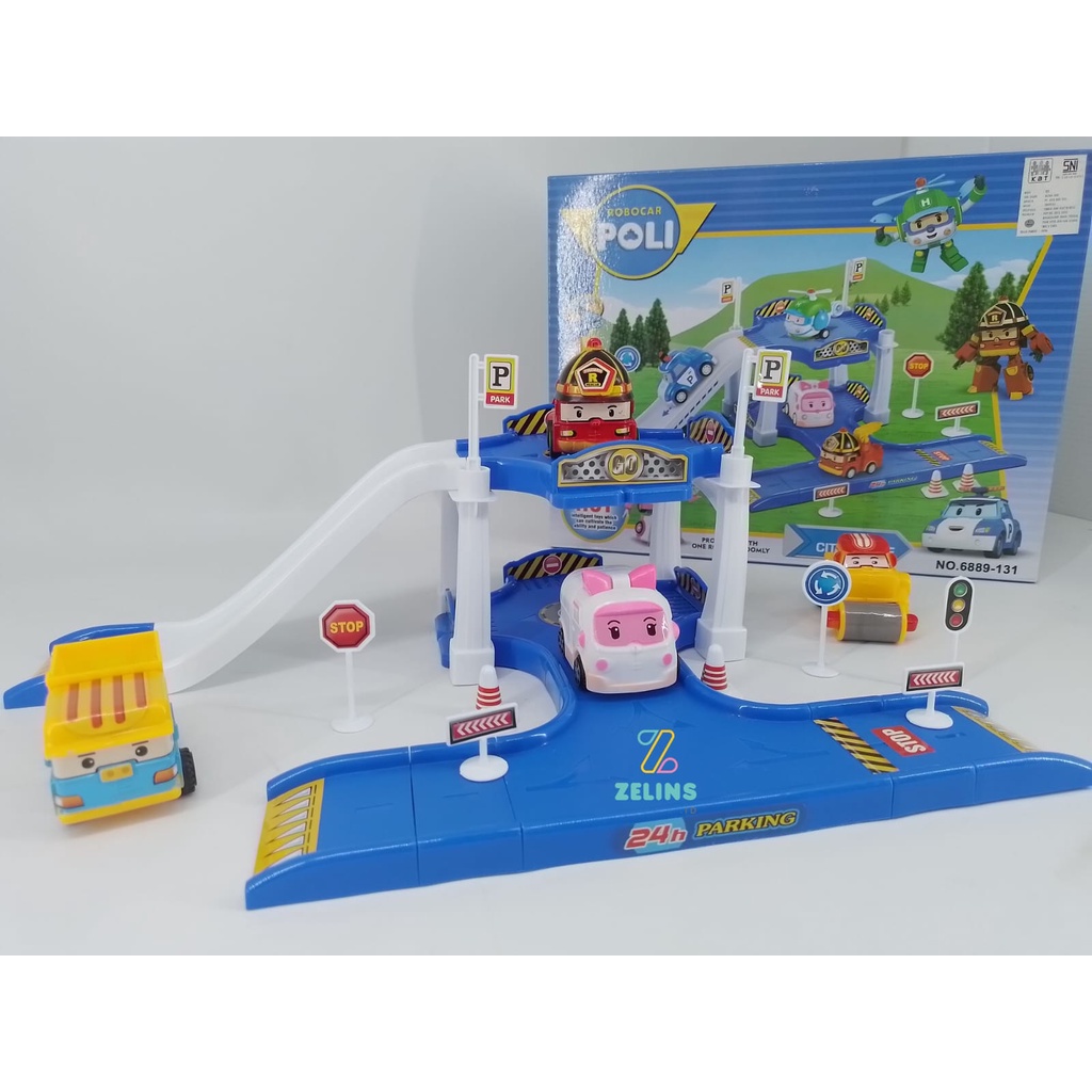 Jual Mainan Robocar Poli I Parking Lot Robocar Poli I Mobil - Mobilan ...