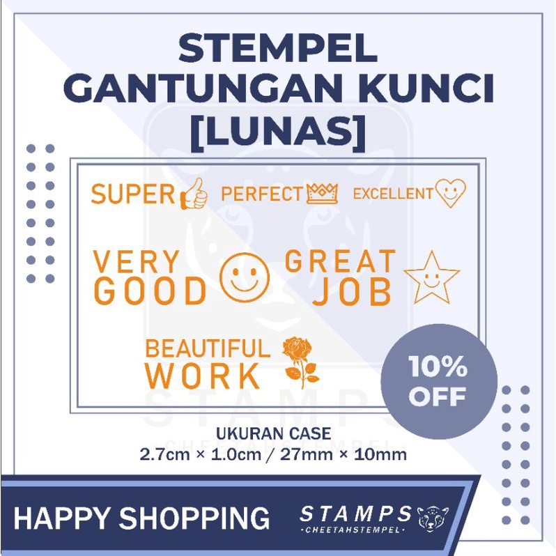 Jual STEMPEL TK, PAUD, PENILAIAN, STEMPEL OTOMATIS, 2.7cm x 1.0cm ...
