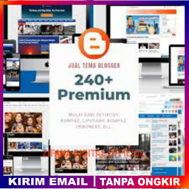 Jual TEMPLATE TEMA BLOGGER BLOGSPOT DETIK KOMPAS HIPWEE JALANTIKUS TRIBUN DLL FULL ZIFANA ...
