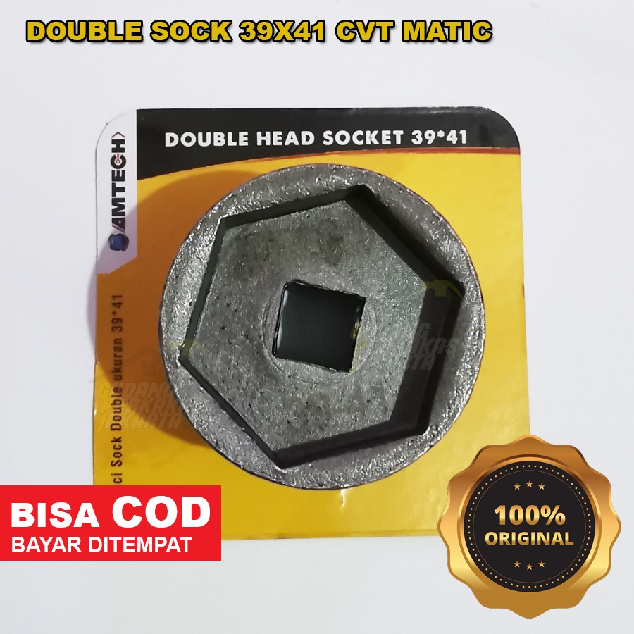 Jual AMTECH KUNCI SOCK 39X41 MUR KOPLING TREKER CVT MATIC DOUBLE SOCK 39 X 41 CVT MATIC SEMUA ...